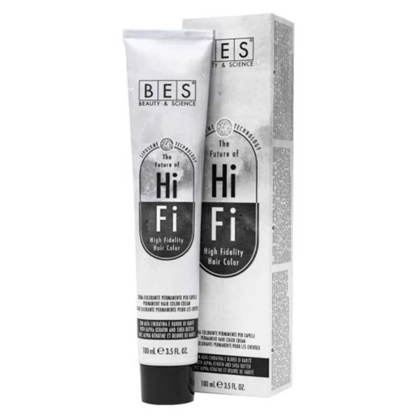Професионална боя за коса /8.1 пепелно светло русо/ BES HI FI | Malena Shop